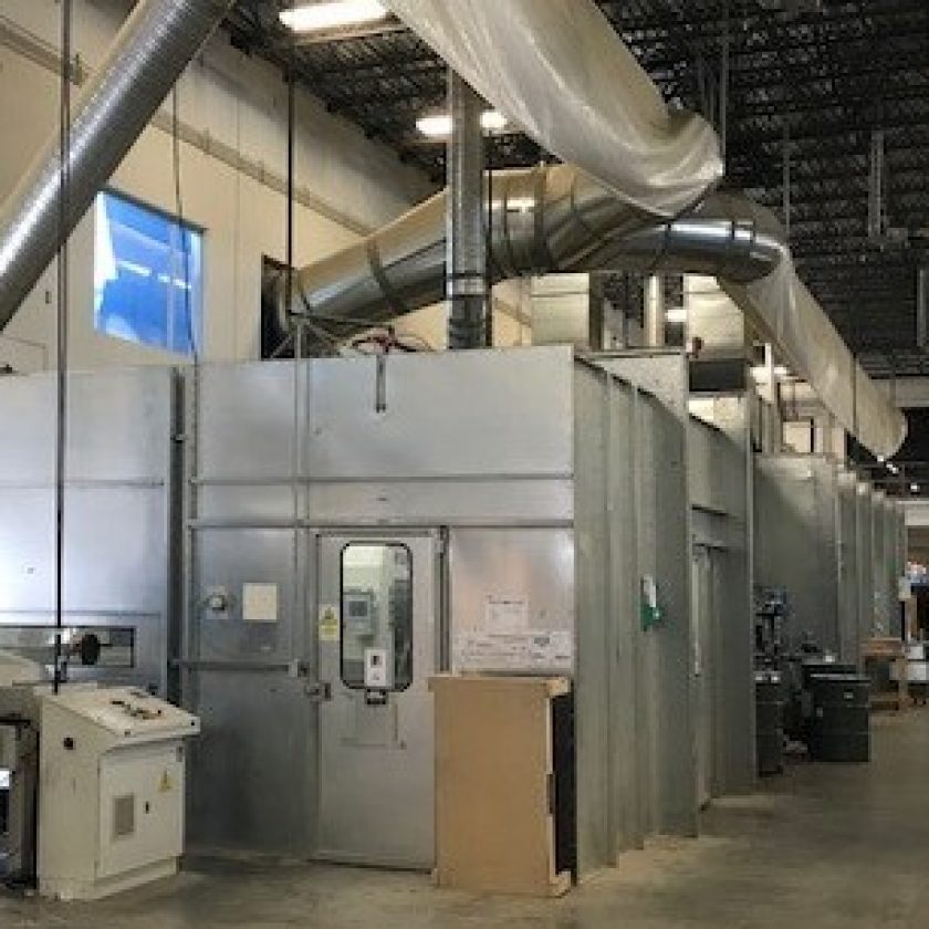 Used Paint Room Enclosure W/ Air Make Up System – Coast Machinery Group