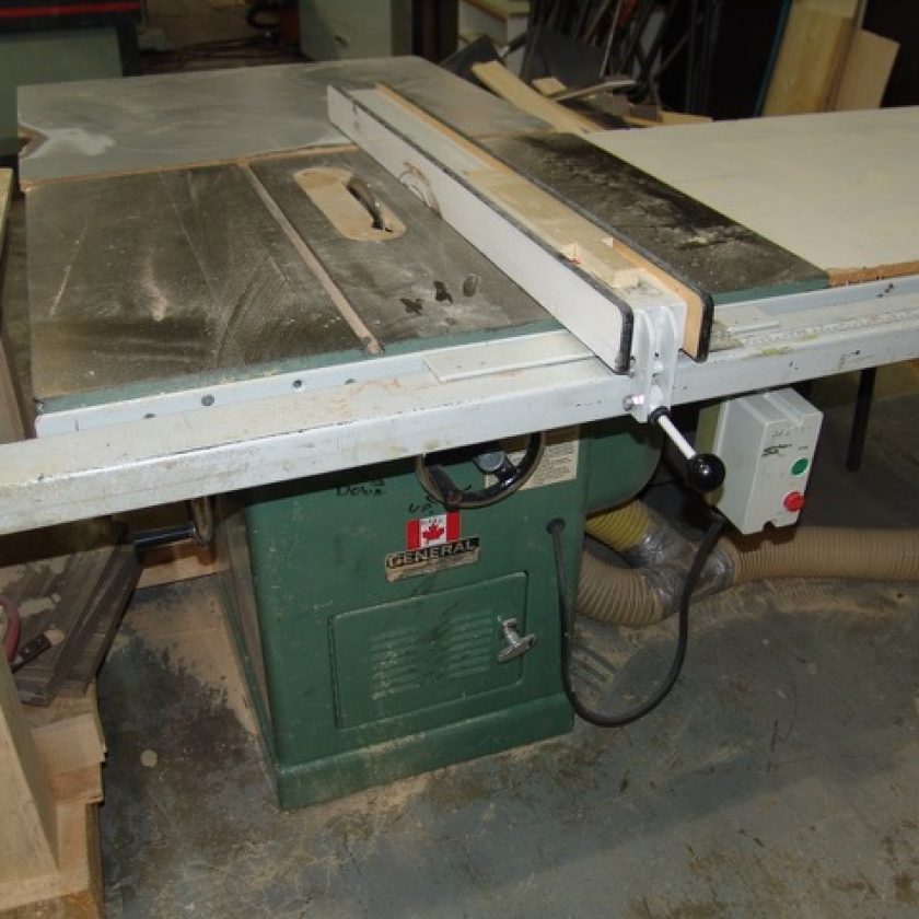 Used GENERAL 350 10" TABLE SAW, W/ GENERAL FENCE – Coast Machinery Group