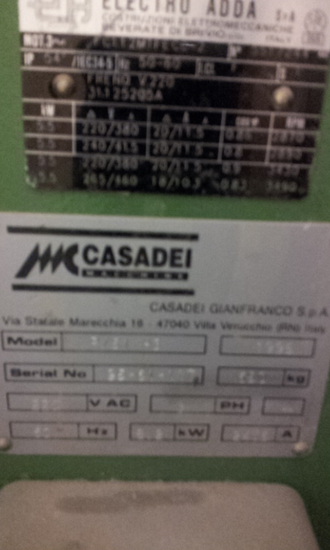 Used Casadei R51 Thickness Planer – Coast Machinery Group