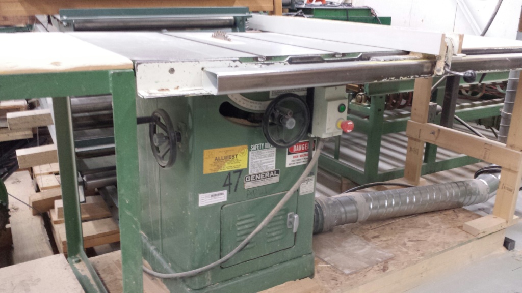 Used General 350 Table Saw – Coast Machinery Group