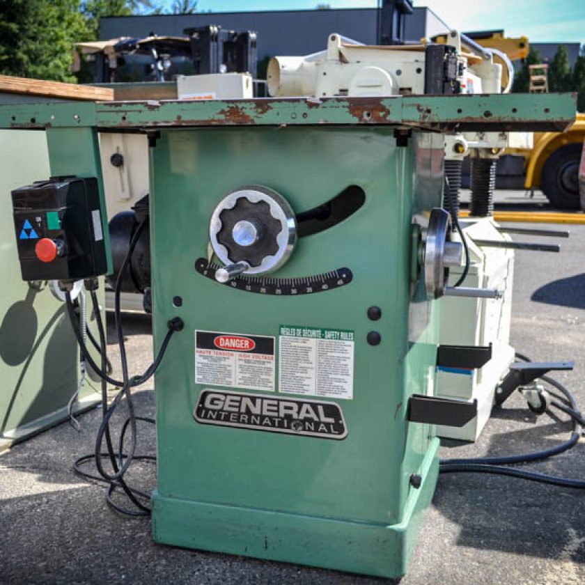 Used General 10" Left Tilting Arbor Saw – Coast Machinery Group
