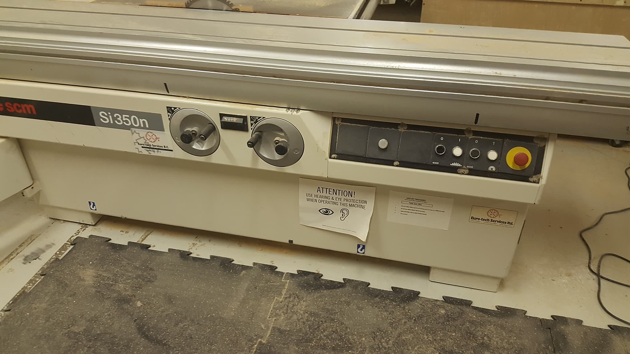 Used SCM SI 350 N Sliding Table Saw – Coast Machinery Group