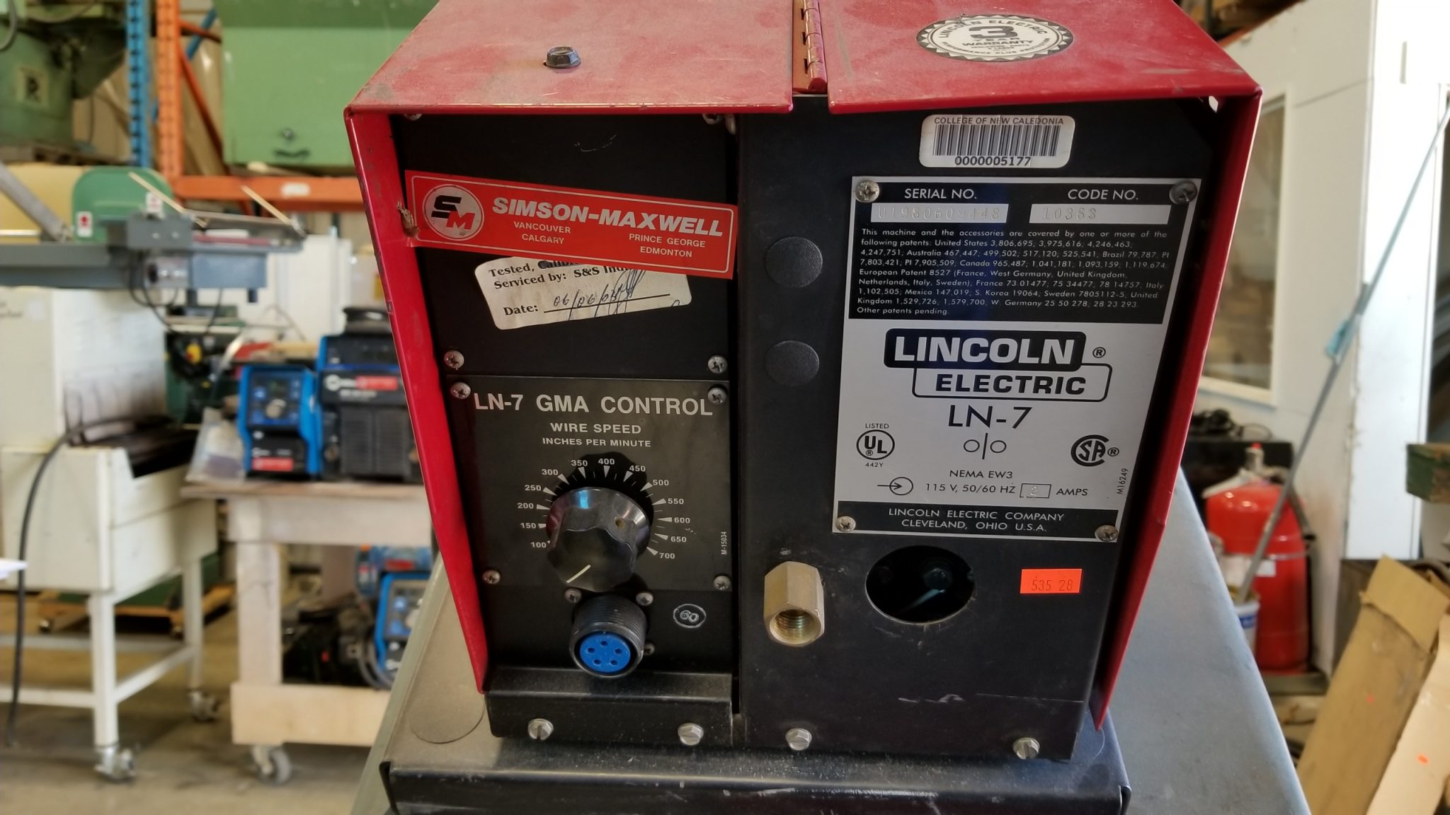 Used Lincoln Electric LN7 EW3 115V – Coast Machinery Group
