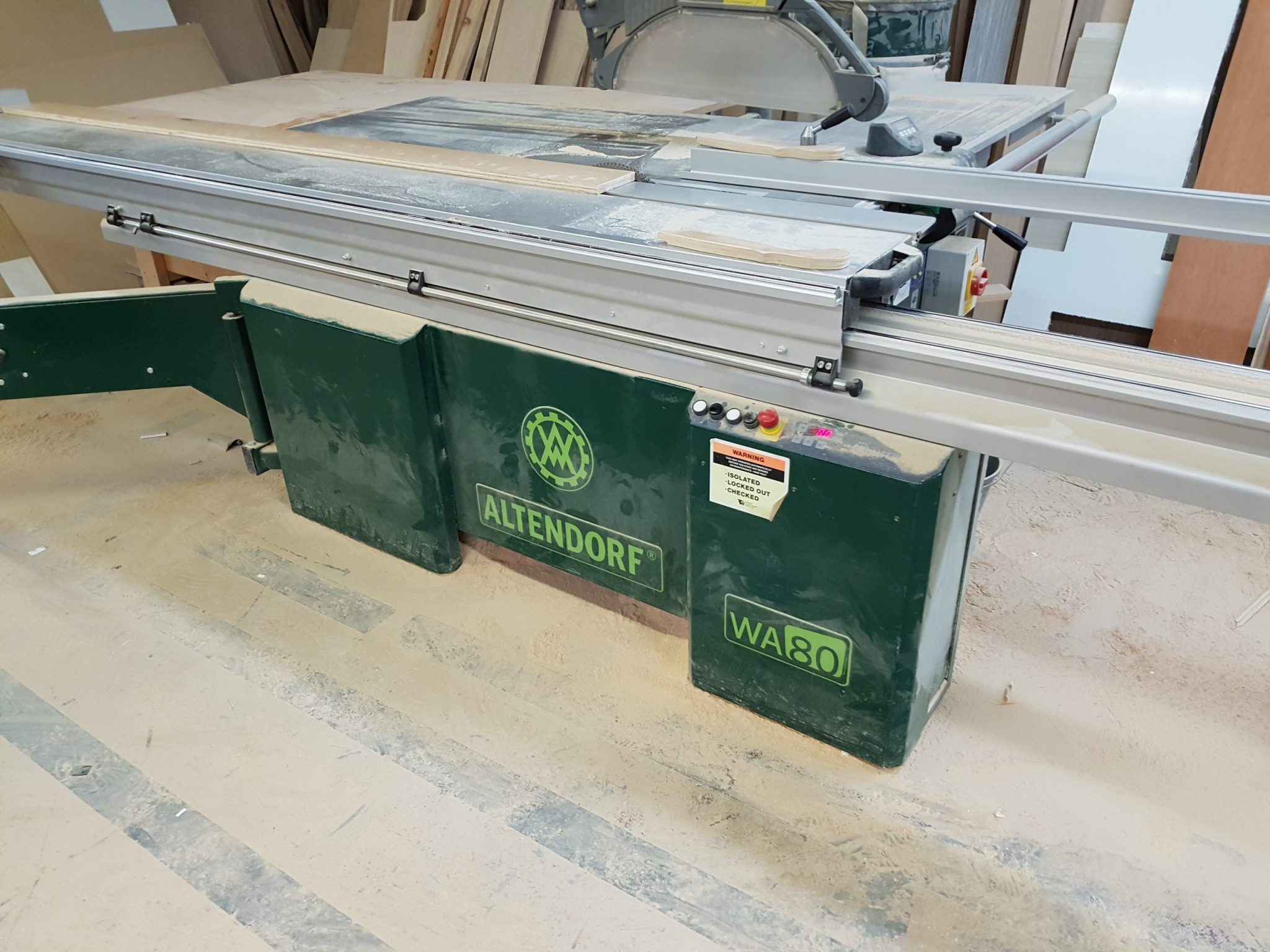 Used Altendorf WA80 Sliding Table Panel Saw – Coast Machinery Group