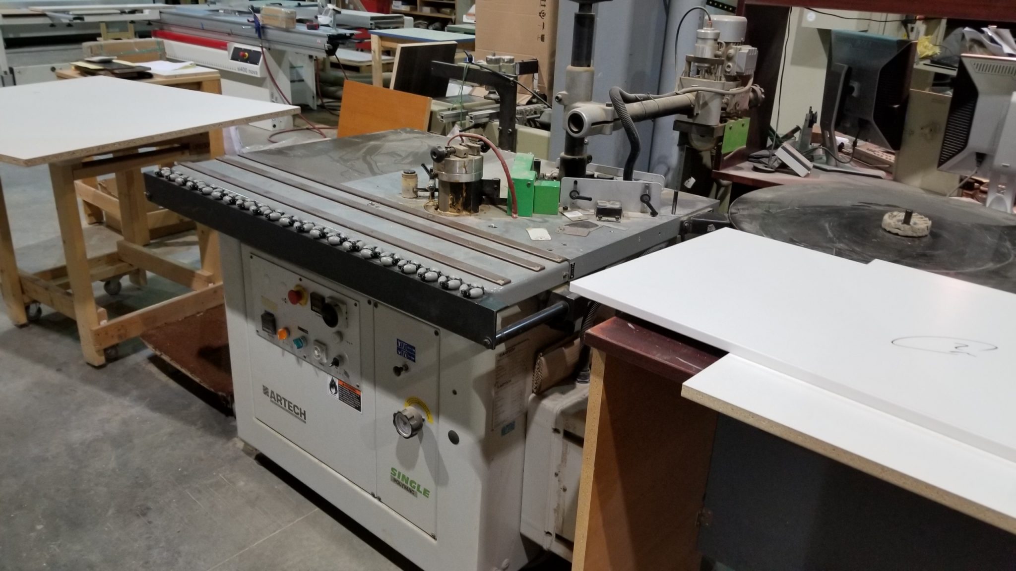Used Biesse Artech Single Semi Automatic Edge banding Machine – Coast ...