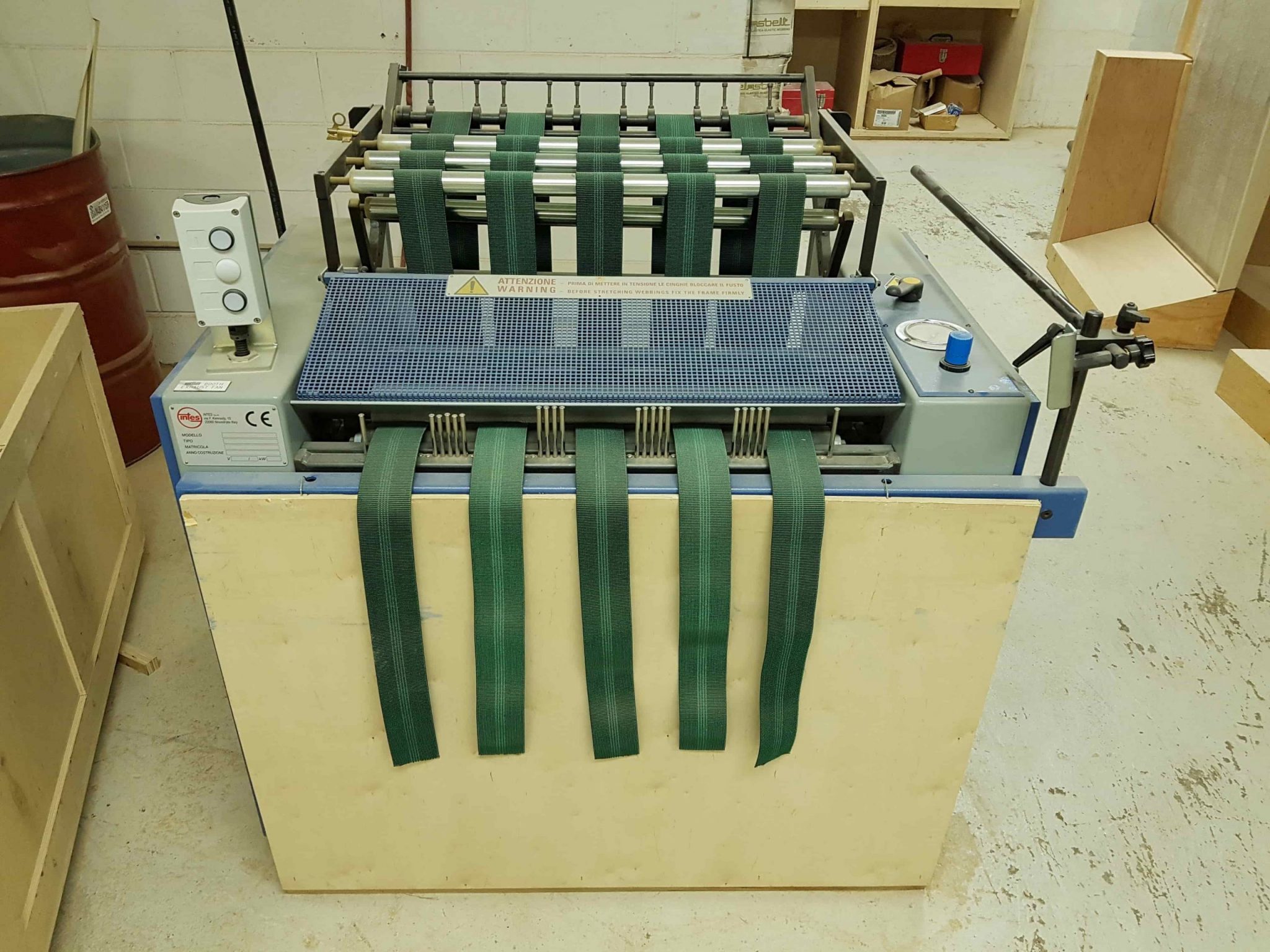 Used Intes Elasbelt Industrial Furniture Webbing Machine - Model ...