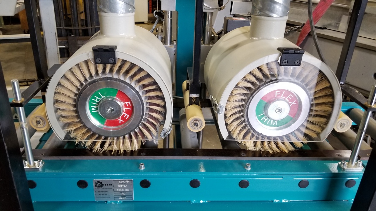 Used OPTI-SAND MODEL L200TB TWIN HEAD TRIM SANDER – Coast Machinery Group