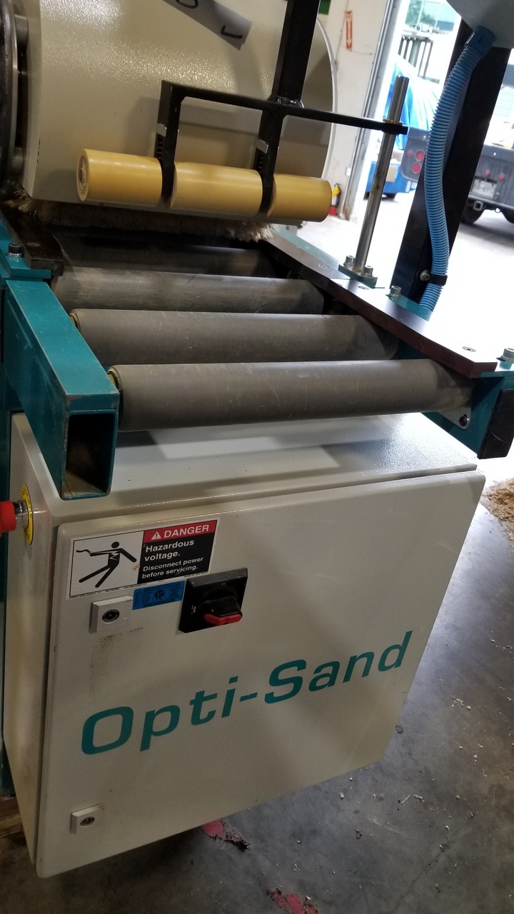 Used OPTI-SAND MODEL L200TB TWIN HEAD TRIM SANDER – Coast Machinery Group