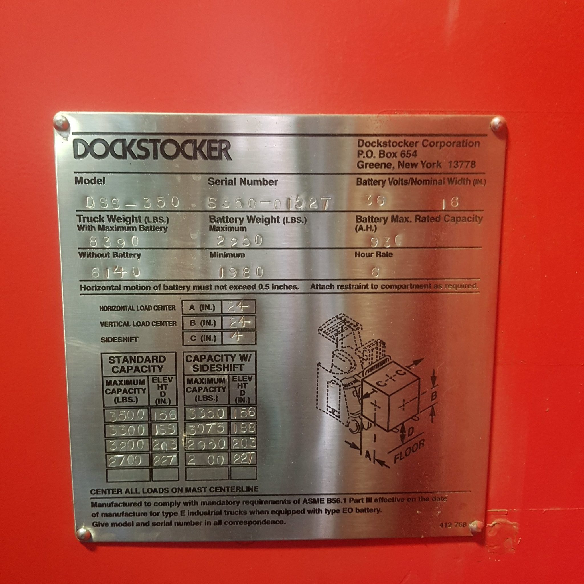 Used Raymond Dockstocker DSS 350 Forklift – Coast Machinery Group