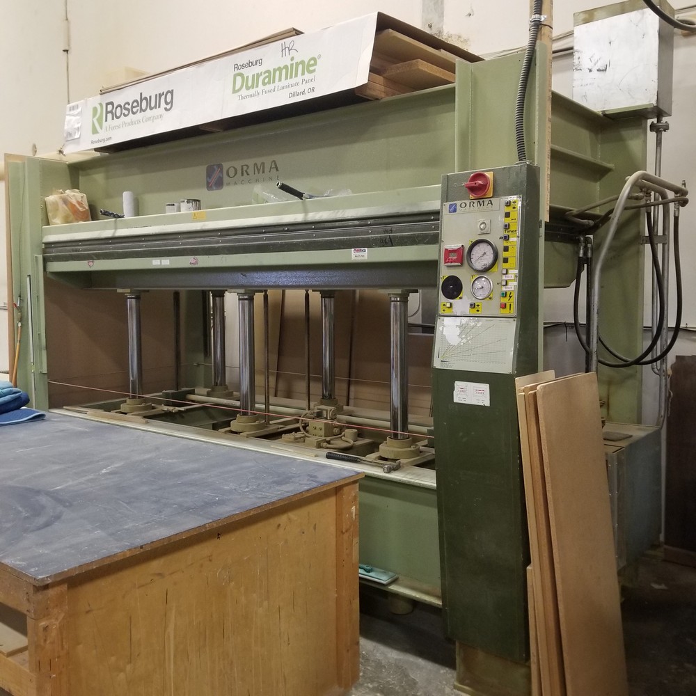 Used Orma Hot Press 5 x 10 single opening – Coast Machinery Group