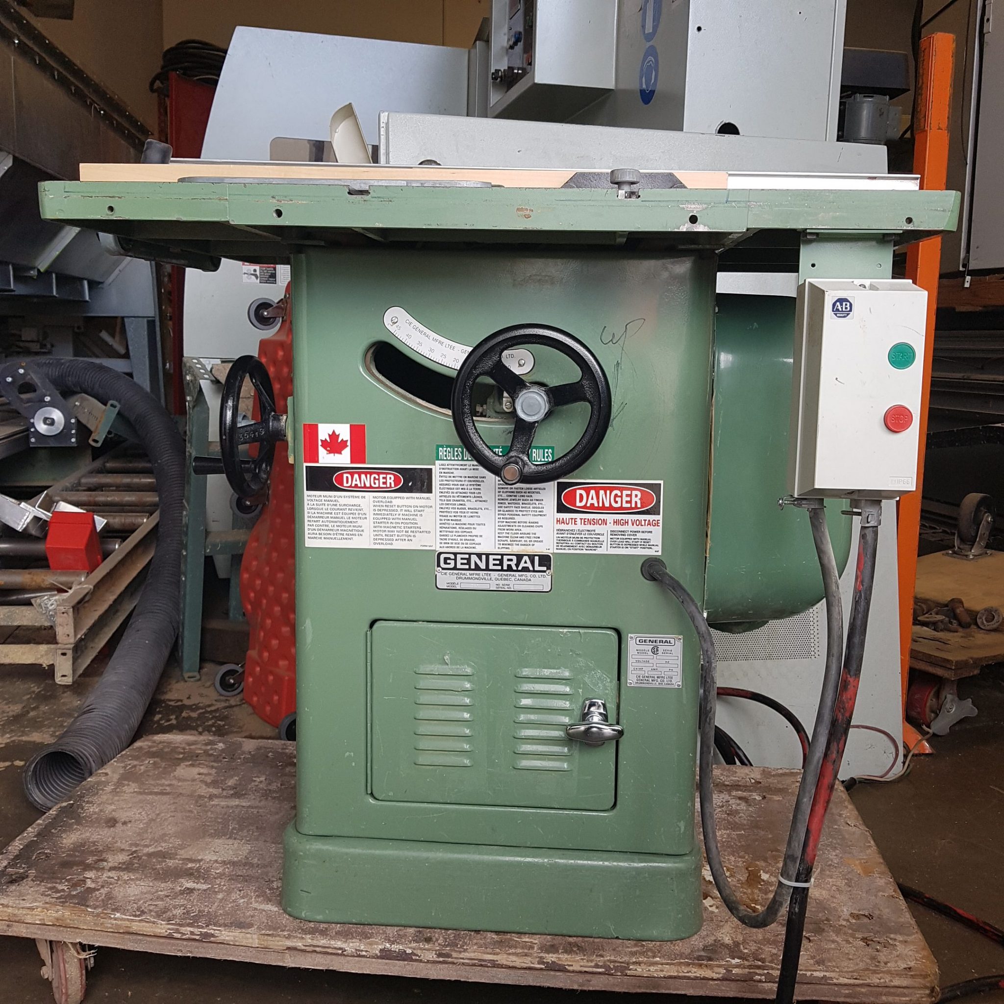 Used General 350 Table Saw Coast Machinery Group