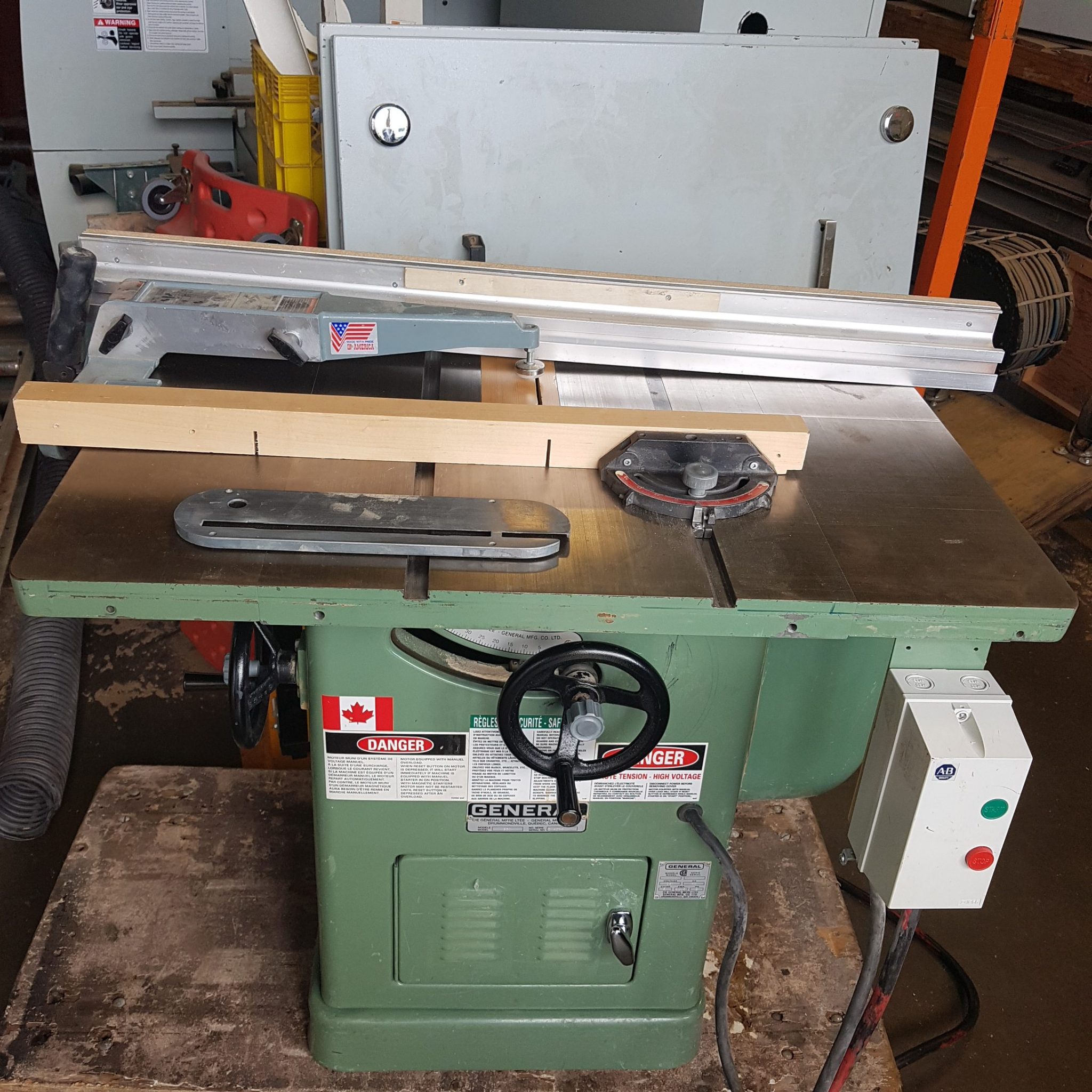 Used General 350 Table Saw – Coast Machinery Group
