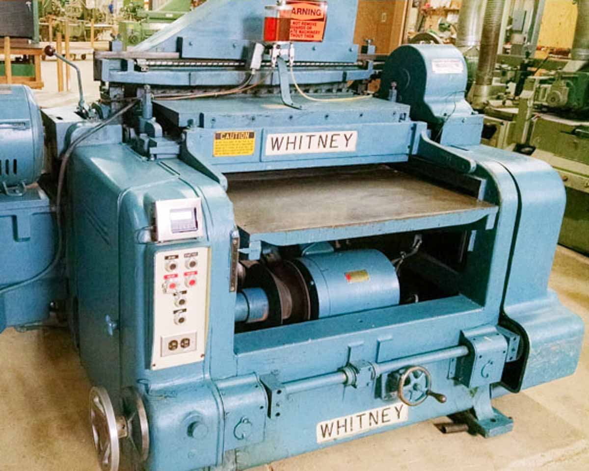 Used Whitney S-370 Single Head Surface Planer – Coast Machinery Group