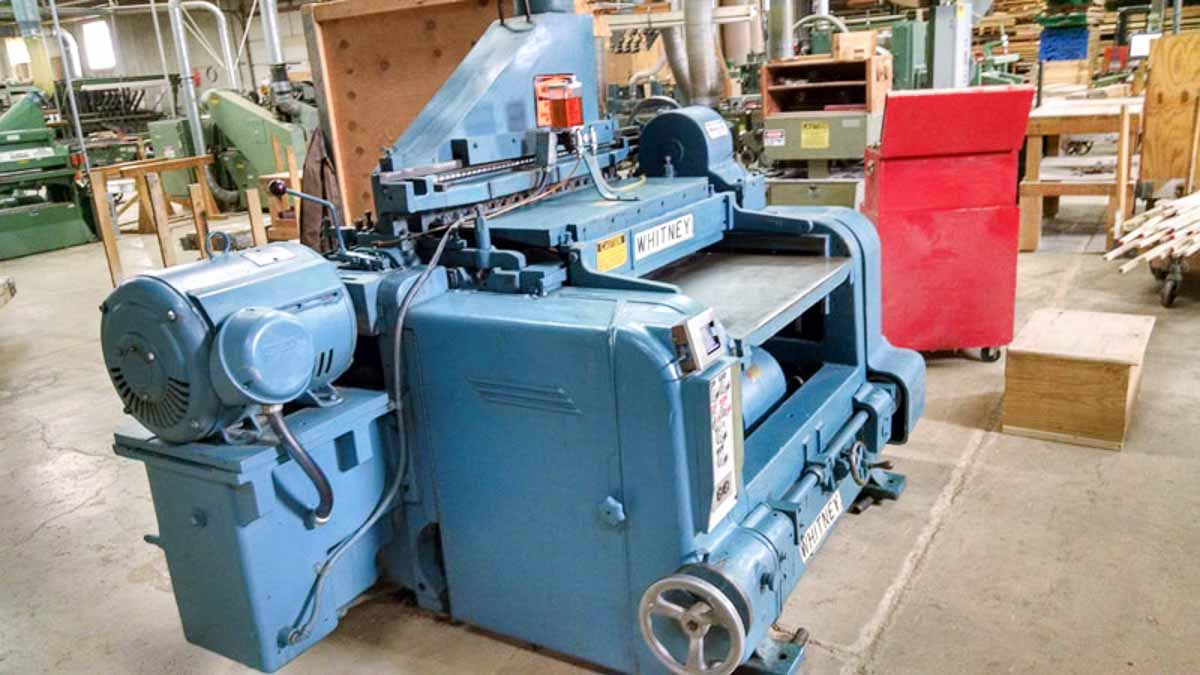 Used Whitney S-370 Single Head Surface Planer – Coast Machinery Group