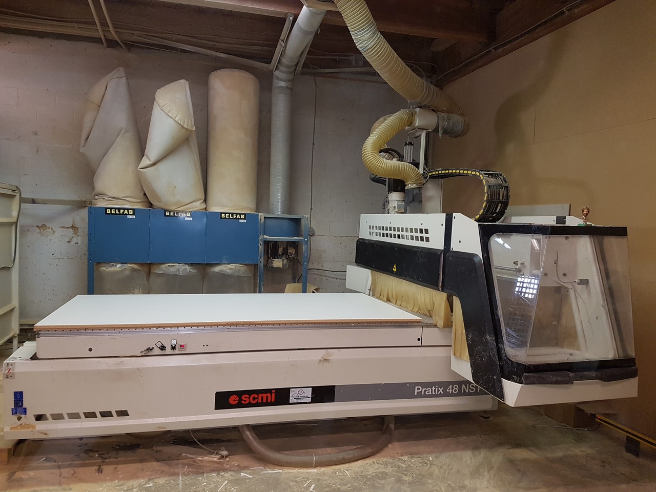 Used SCM PRATIX 48 NST FLAT TABLE CNC MACHINING CENTER-NESTING – Coast ...