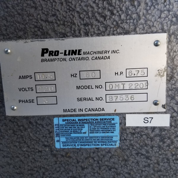 Used Proline Pro-Cut DMT-220P Double Mitre Saw – Coast Machinery Group