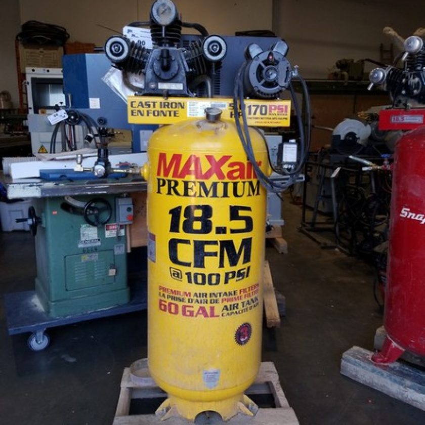 Used Max Air 5HP 170PSI Vertical Air Compressor – Coast Machinery Group
