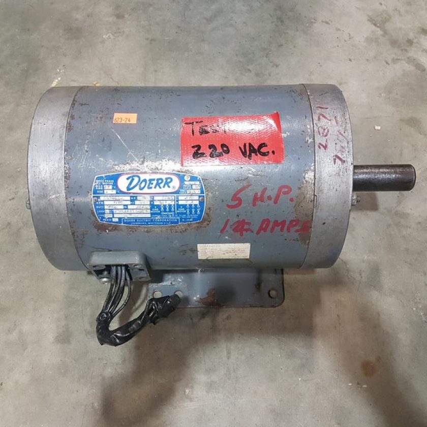 Used Doerr 5HP Motor – Coast Machinery Group