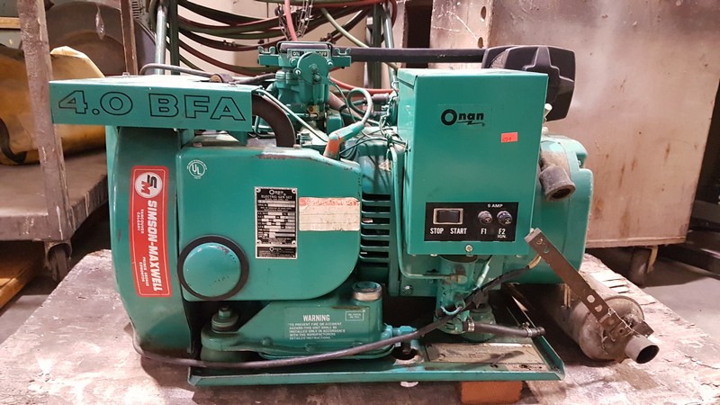 Used Onan Electric Gen Set in Wooden Box – Coast Machinery Group