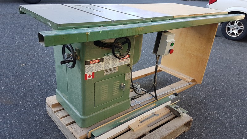 Used General 350 10″ Table Saw – Coast Machinery Group