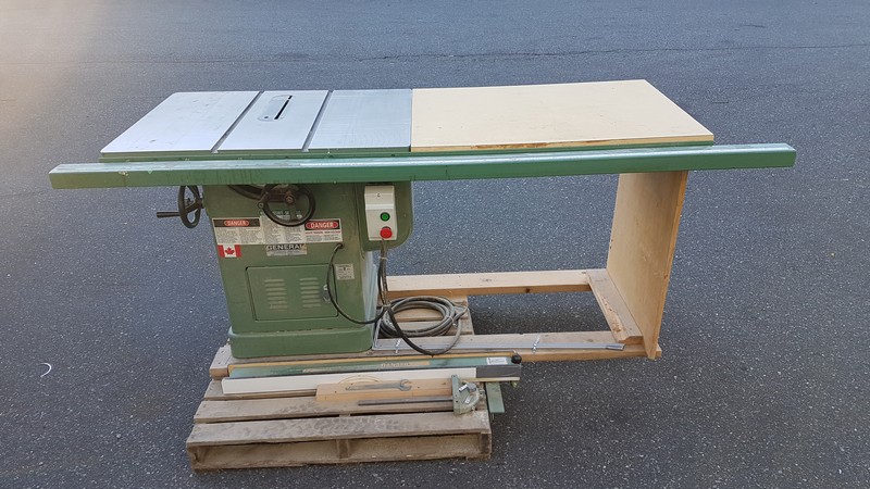 Used General 350 10″ Table Saw – Coast Machinery Group