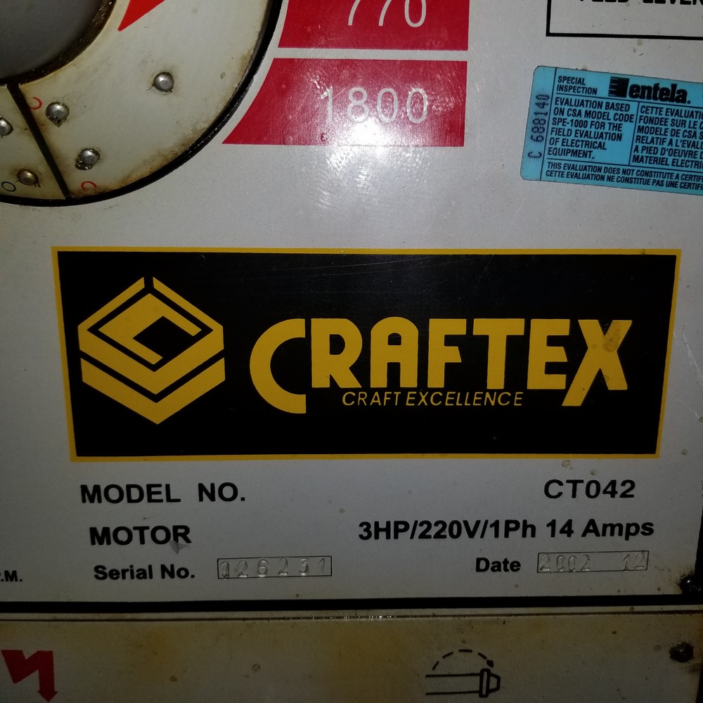 Craftex CT042 Lathe – Coast Machinery Group