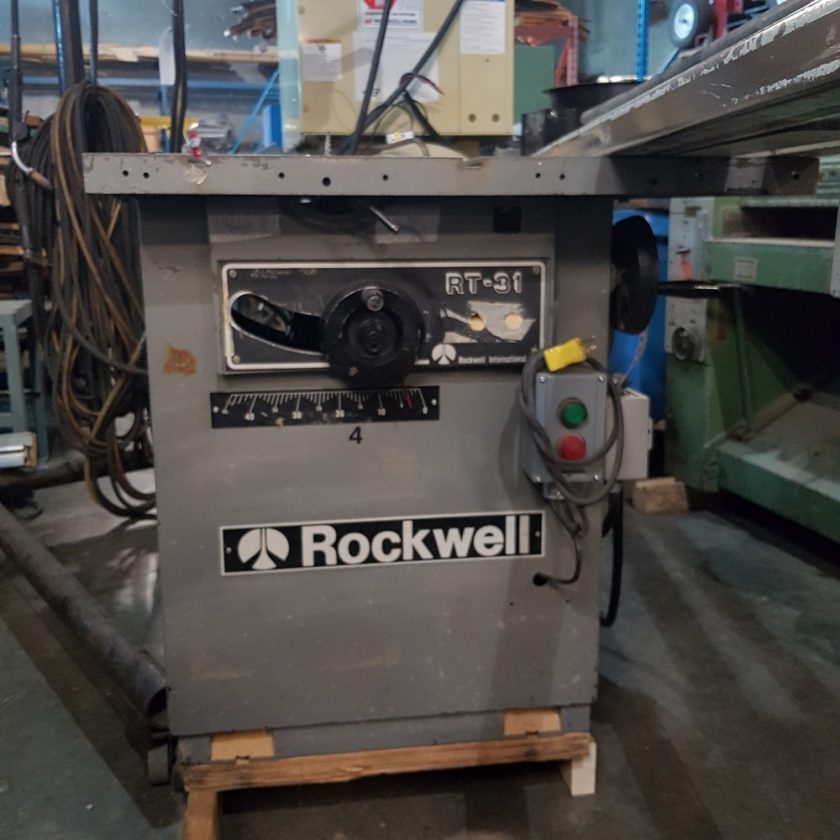 Used Rockwell RT 31 Table Saw W/Scoring Blade – Coast Machinery Group