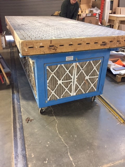 Used Denray 9600 96 x 48 Downdraft Table – Coast Machinery Group