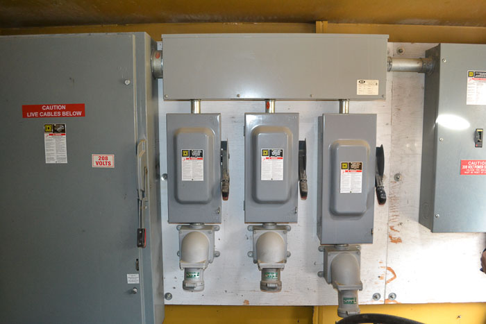 Used 131KVA Genset with enclosure fuel tank, lights & electrical panels ...