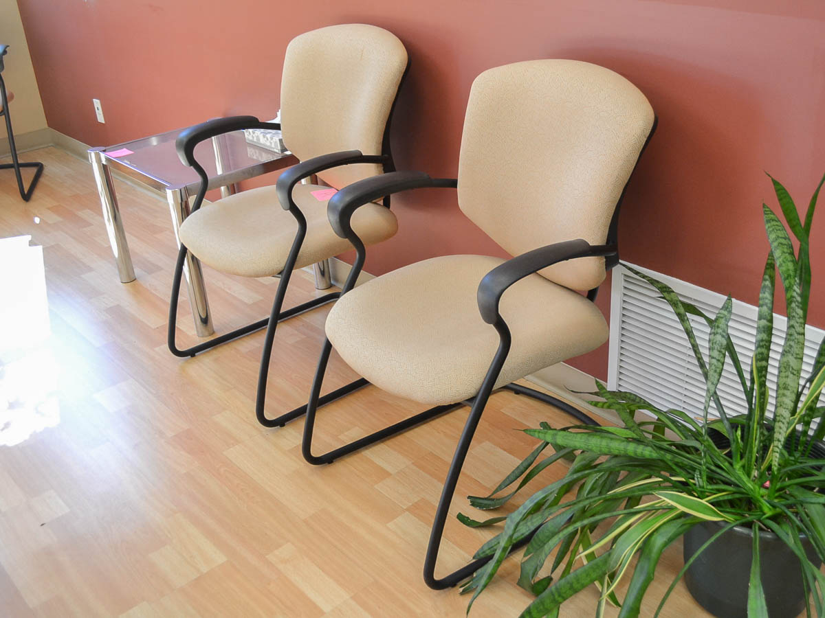 Used Fabric 2-Leg Chair with Arms – Coast Machinery Group