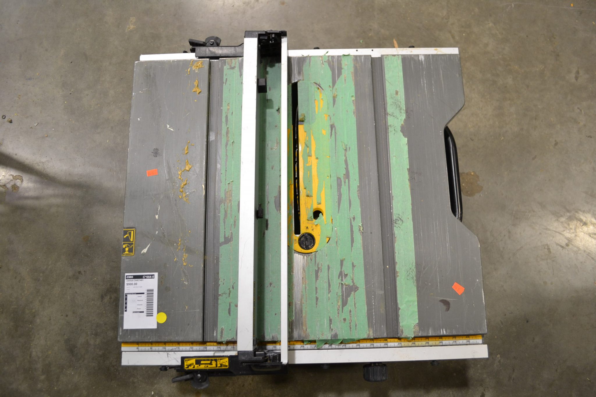 Used Dewalt DWE7491 Heavy-Duty 10" (254 mm) Job Site Table Saw – Coast ...