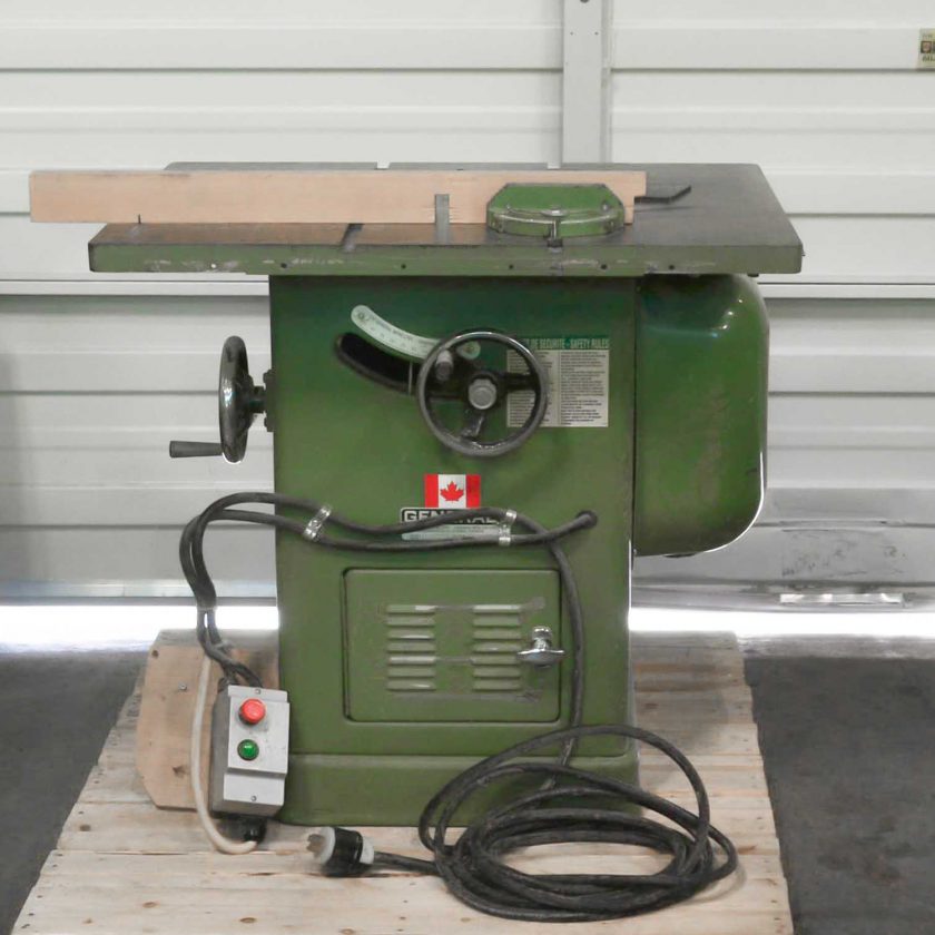 Used General 350 10" Table Saw – Coast Machinery Group