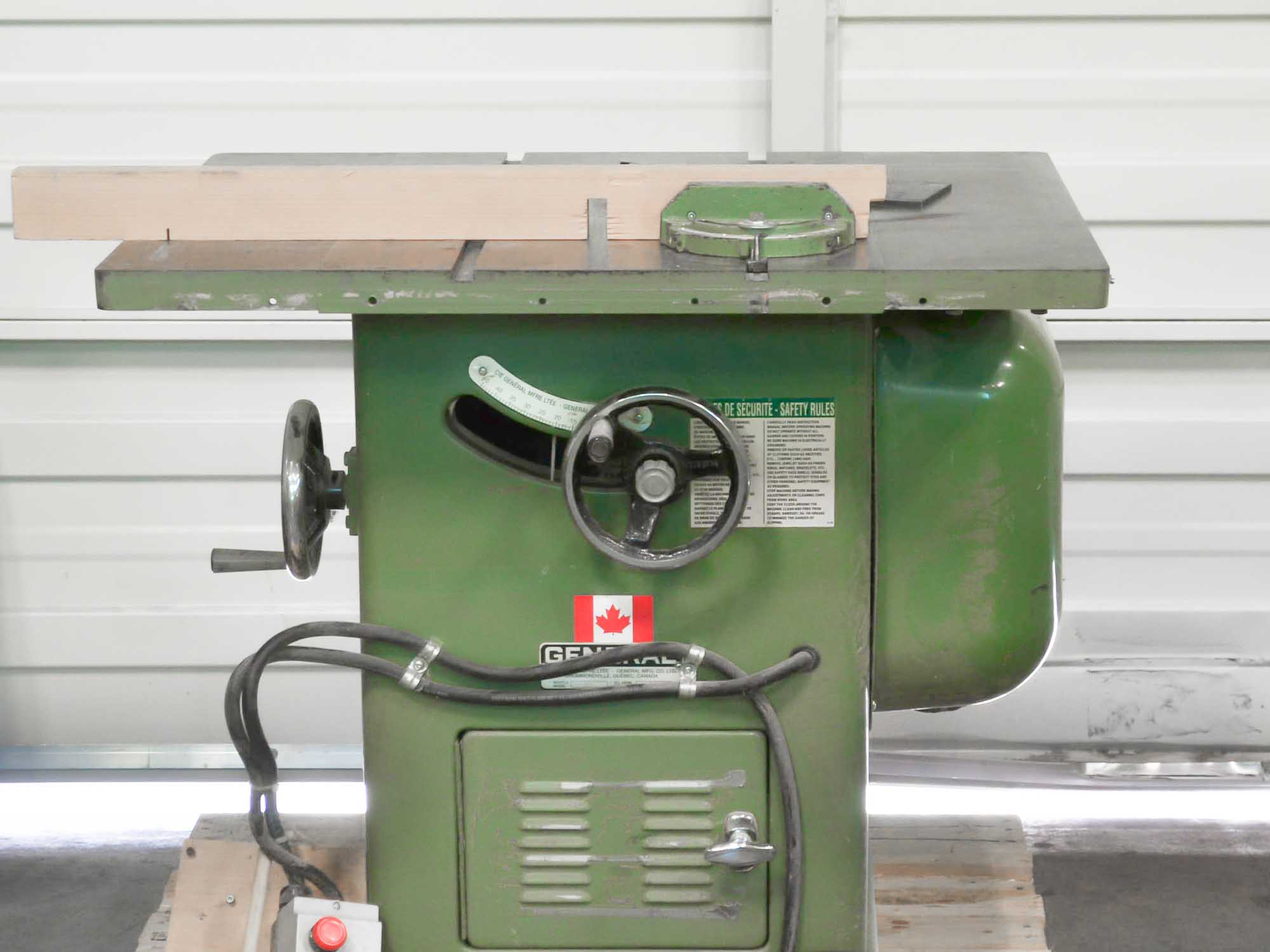 Used General 350 10" Table Saw – Coast Machinery Group