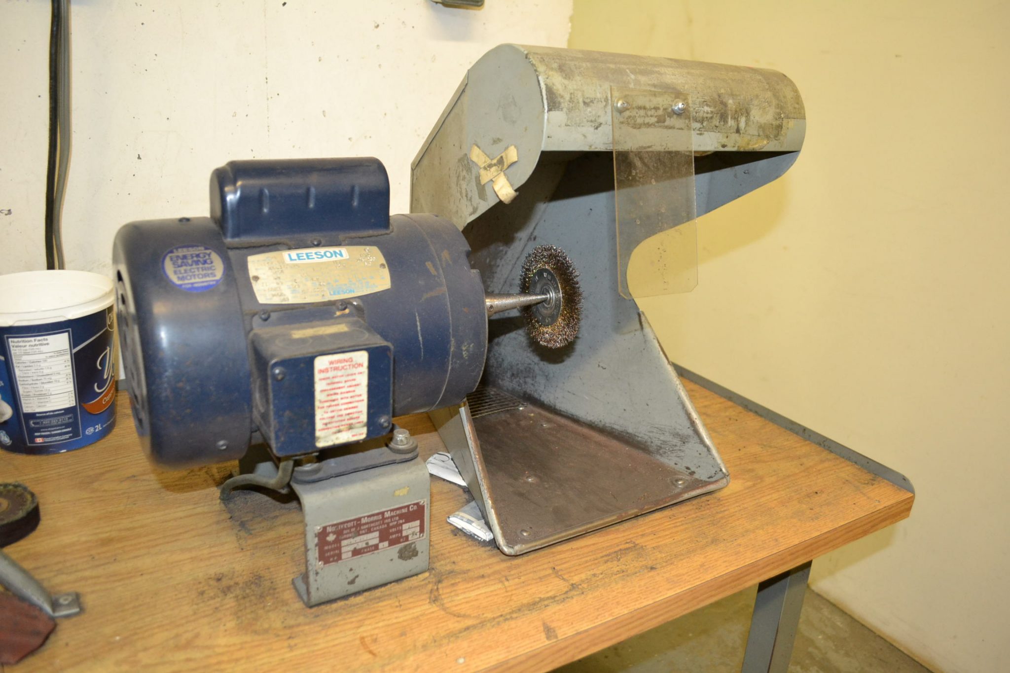 Used Polishing Machine w/ 1 H.P. Single Spindle Polishing Motor and 1 ...