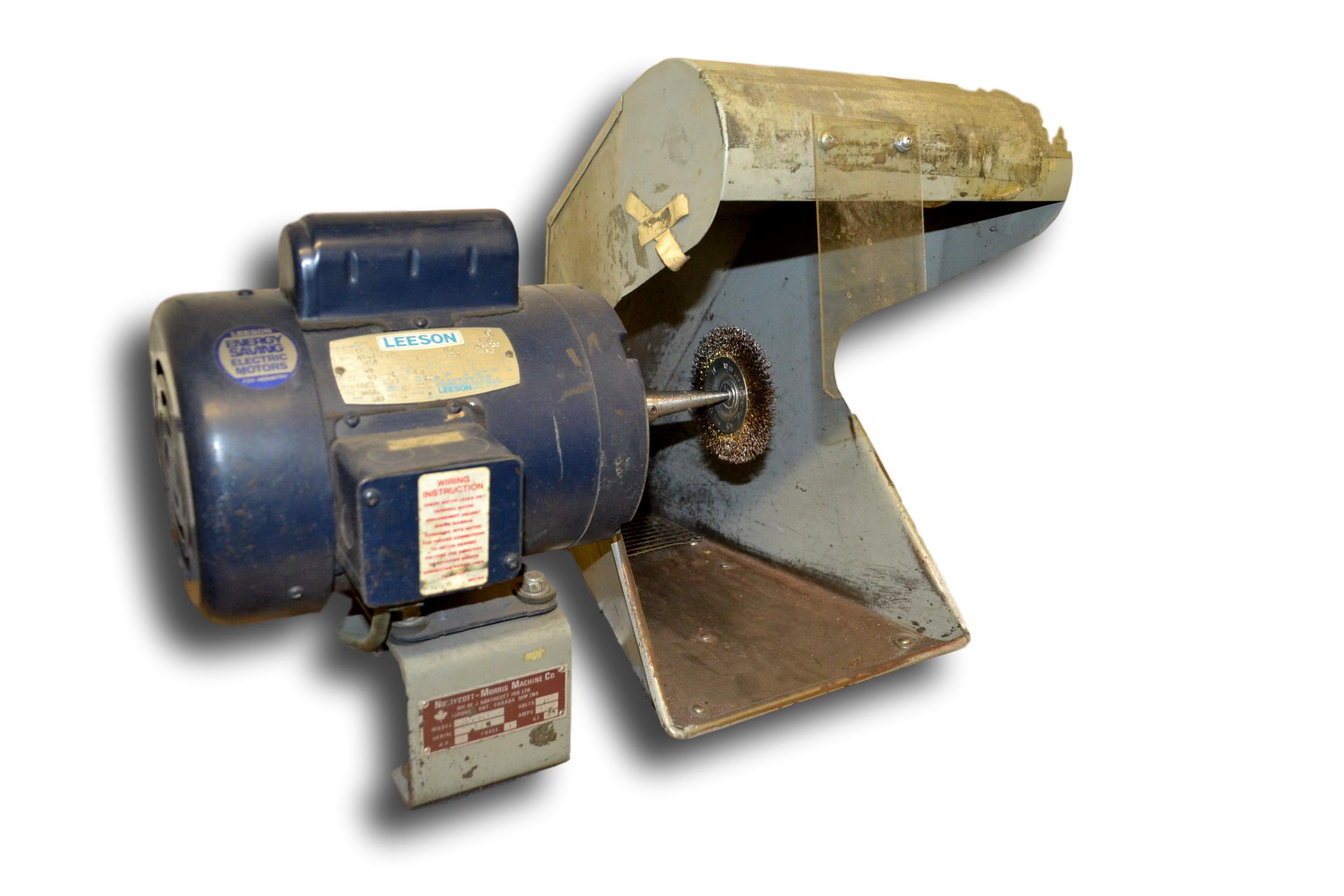 Used Polishing Machine w/ 1 H.P. Single Spindle Polishing Motor and 1 ...
