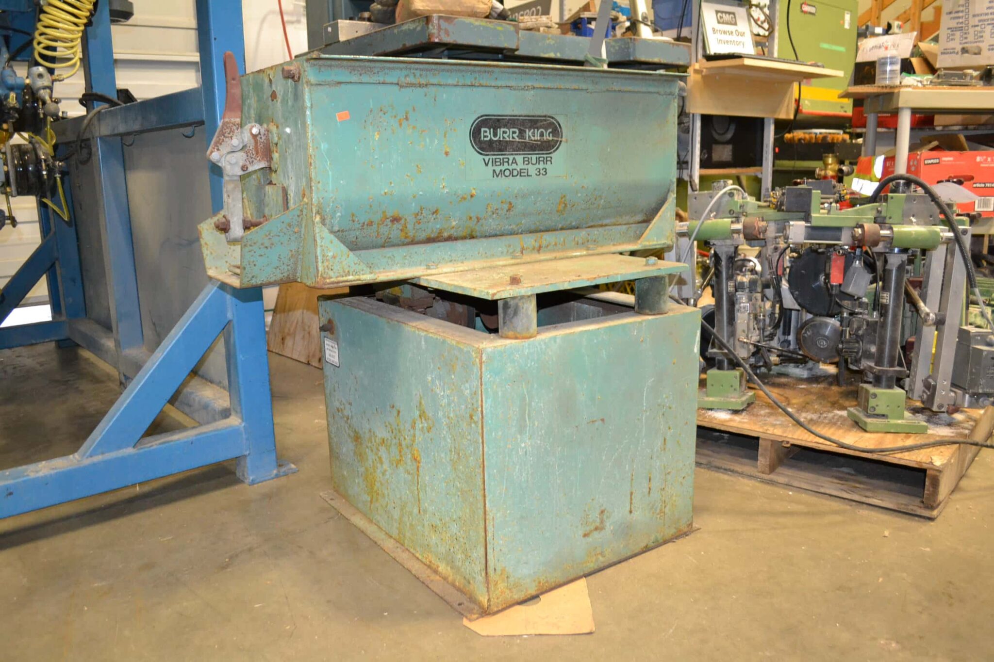 Used Burr King Vibra Burr Model 33 MC-150 Vibratory Deburring Chamber ...
