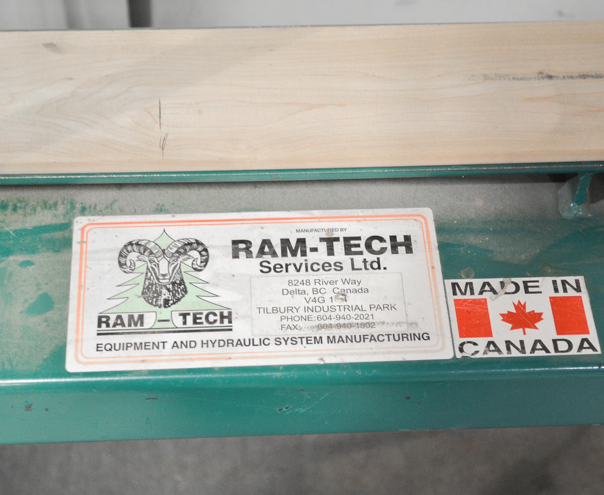Used Ram-Teck Push Feeder – Coast Machinery Group