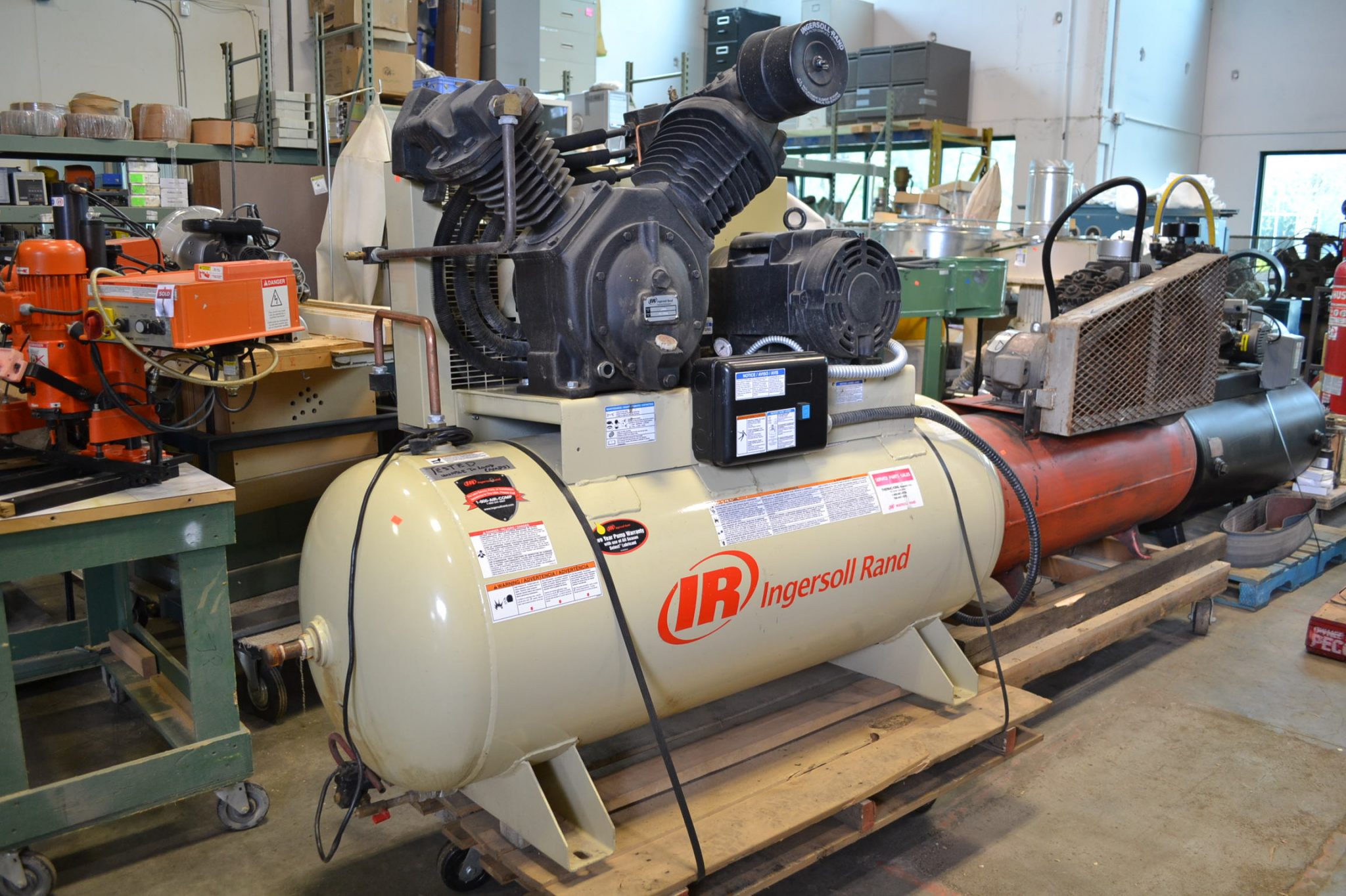 Used Ingersoll Rand 15 HP 120 Gallon Two-Stage Air Compressor (3 Phase ... Used Ingersoll Rand 15 HP 120 Gallon Two-Stage Air Compressor (3 Phase ...