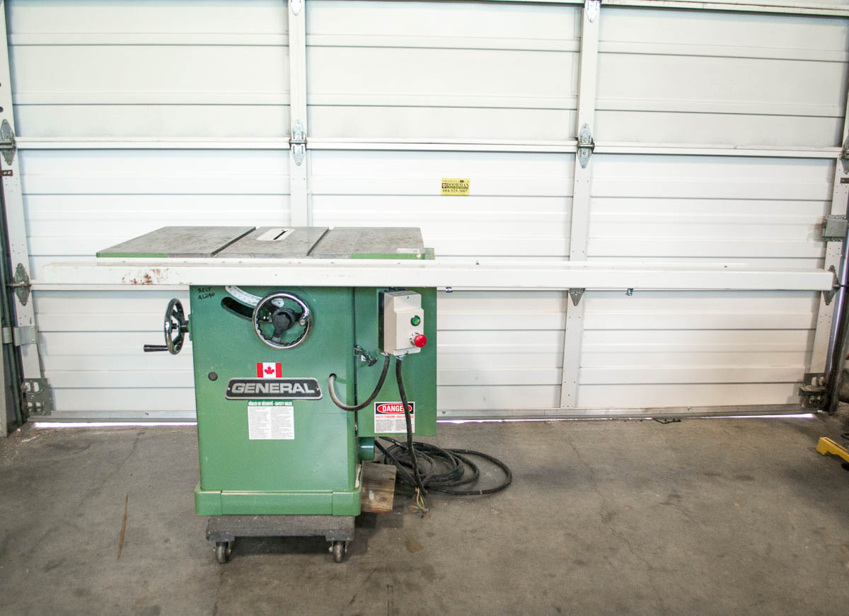 Used General 350R 10" Table Saw – Coast Machinery Group