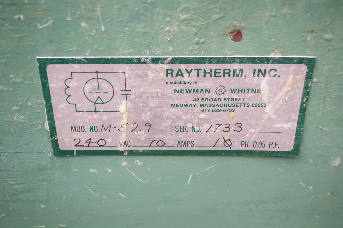 Used Raytherm M-529 Radio Frequency Gluer – Coast Machinery Group