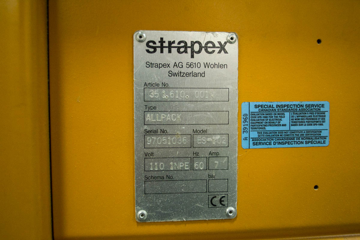 Used Strapex ES-102 Strapper – Coast Machinery Group