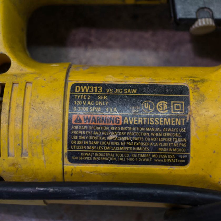 Used Dewalt DW313 Jig Saw – Coast Machinery Group