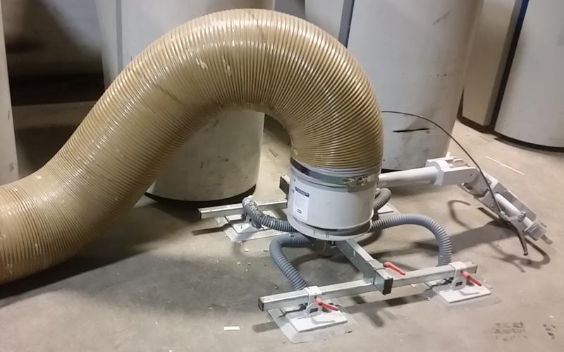 Used Gorbel vacuum lift with Schmalz lifting paddle – Coast Machinery Group