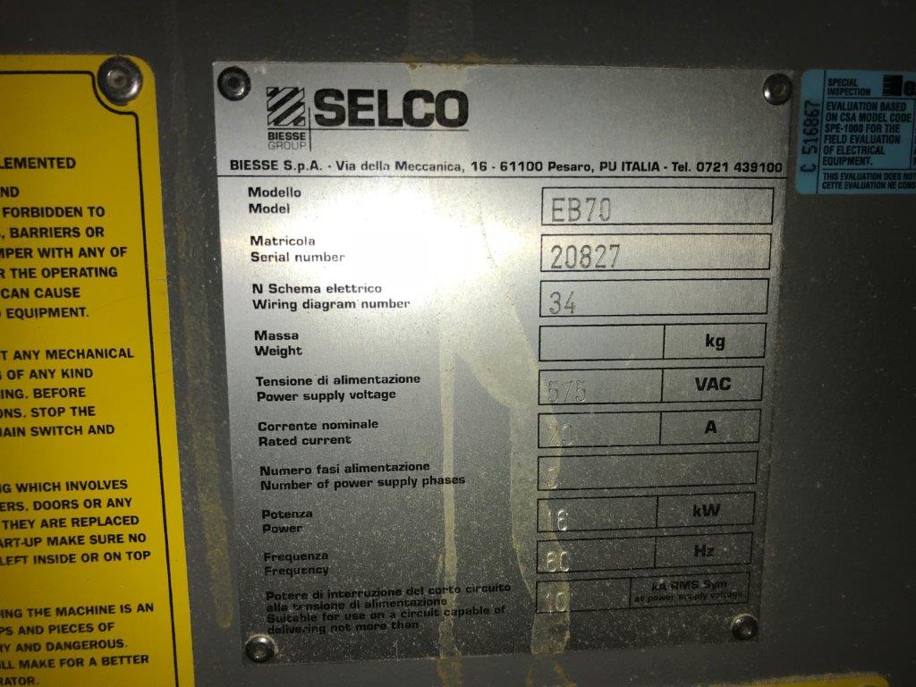 Used SELCO EB-70 CNC Panel Saw – Coast Machinery Group