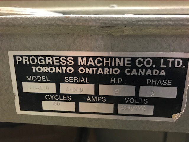 Progress PMC-150 Edgesander – Coast Machinery Group