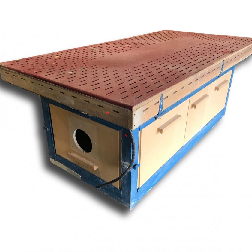 Used Denray 9600 96 x 48 Down Draft Table – Coast Machinery Group