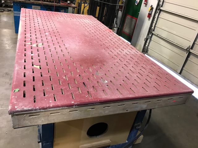 Used Denray 9600 96 x 48 Down Draft Table – Coast Machinery Group