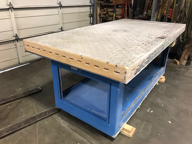 Used Denray 9600 96 x 48 Down Draft Table – Coast Machinery Group