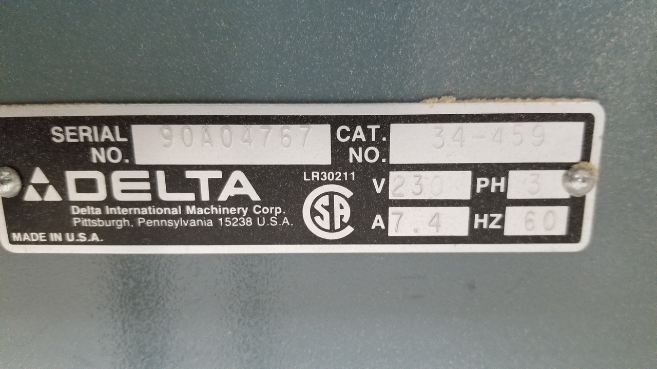 Used Delta Model 34-459 Table Saw – Coast Machinery Group