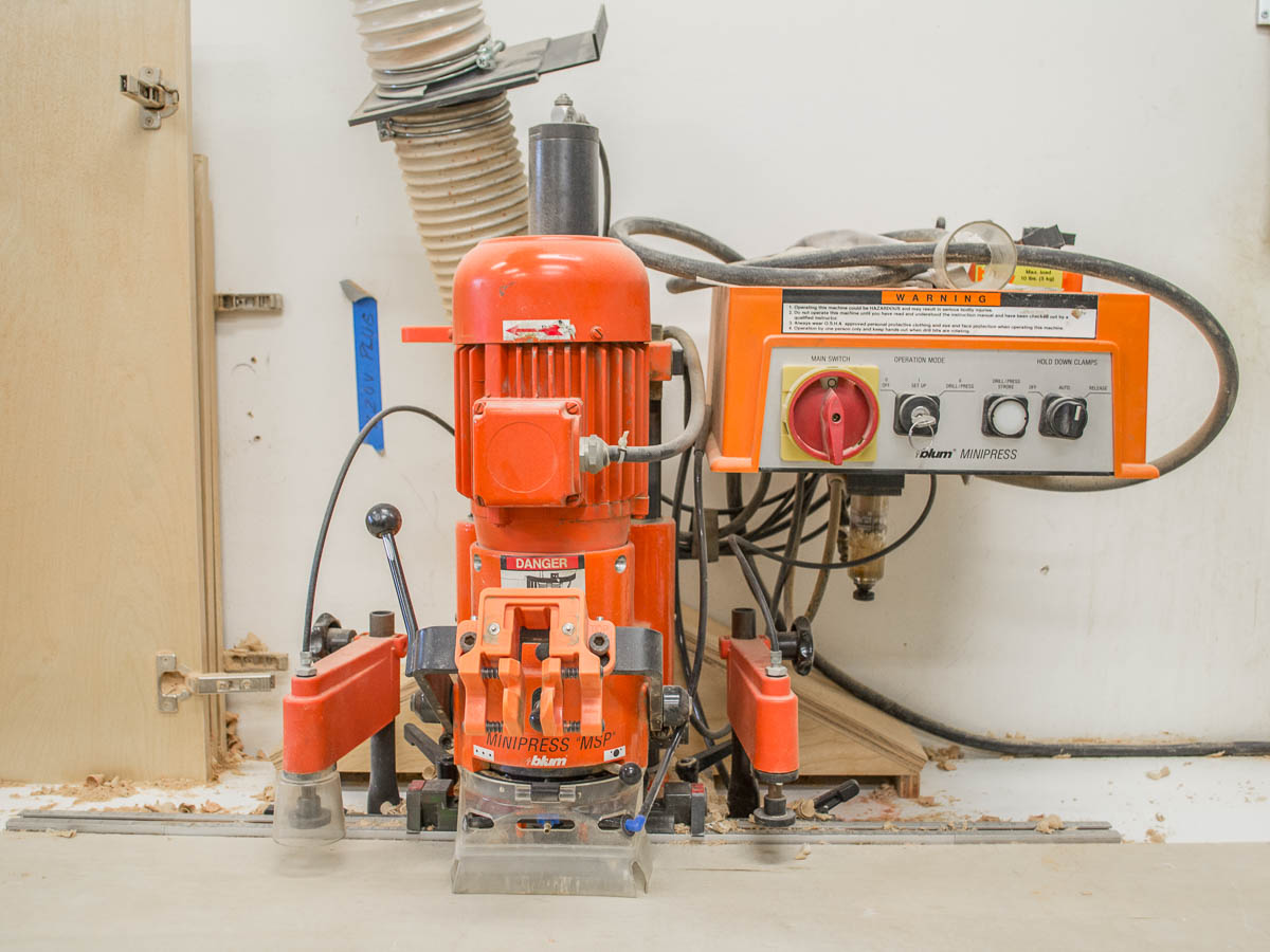 Used Blue Minipress CF177 Hinge Drill – Coast Machinery Group